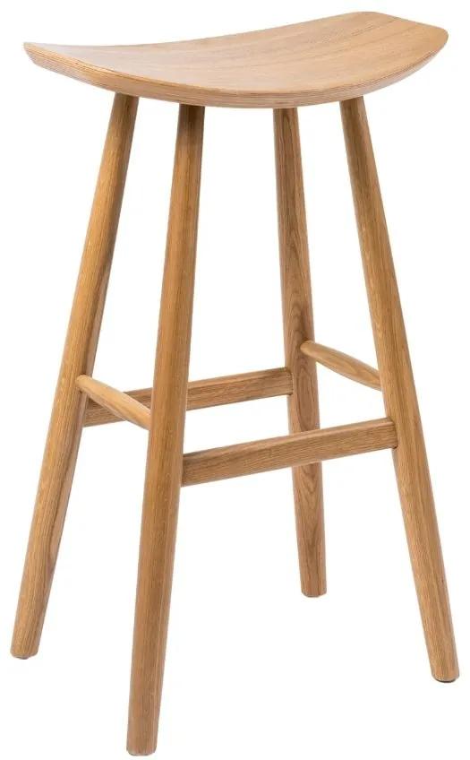 OnaDnes -20% FormWood Dubová barová židle Henry 78 cm