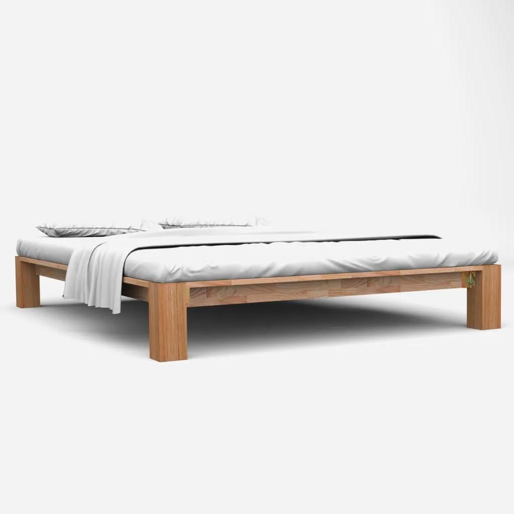 247267 vidaXL Rám postele masivní dubové dřevo 140 x 200 cm