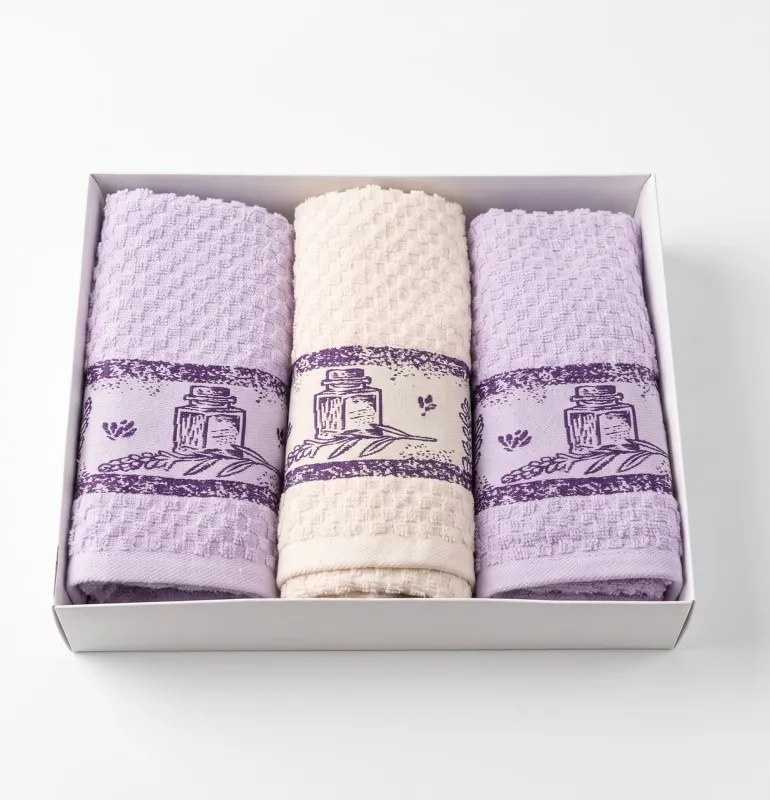 Froté utěrky na nádobí Lavender set 3 ks