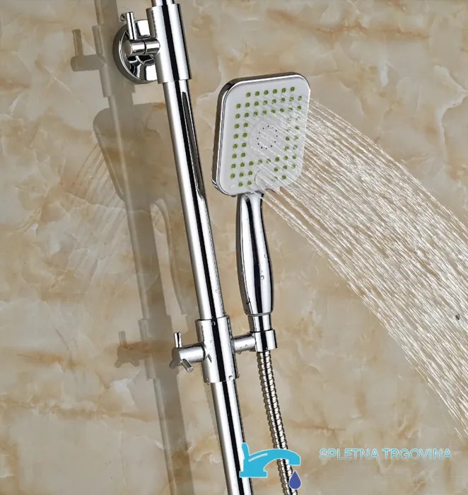 Nástěnný sprchový panel EYN NT96245 v chromovaném provedení