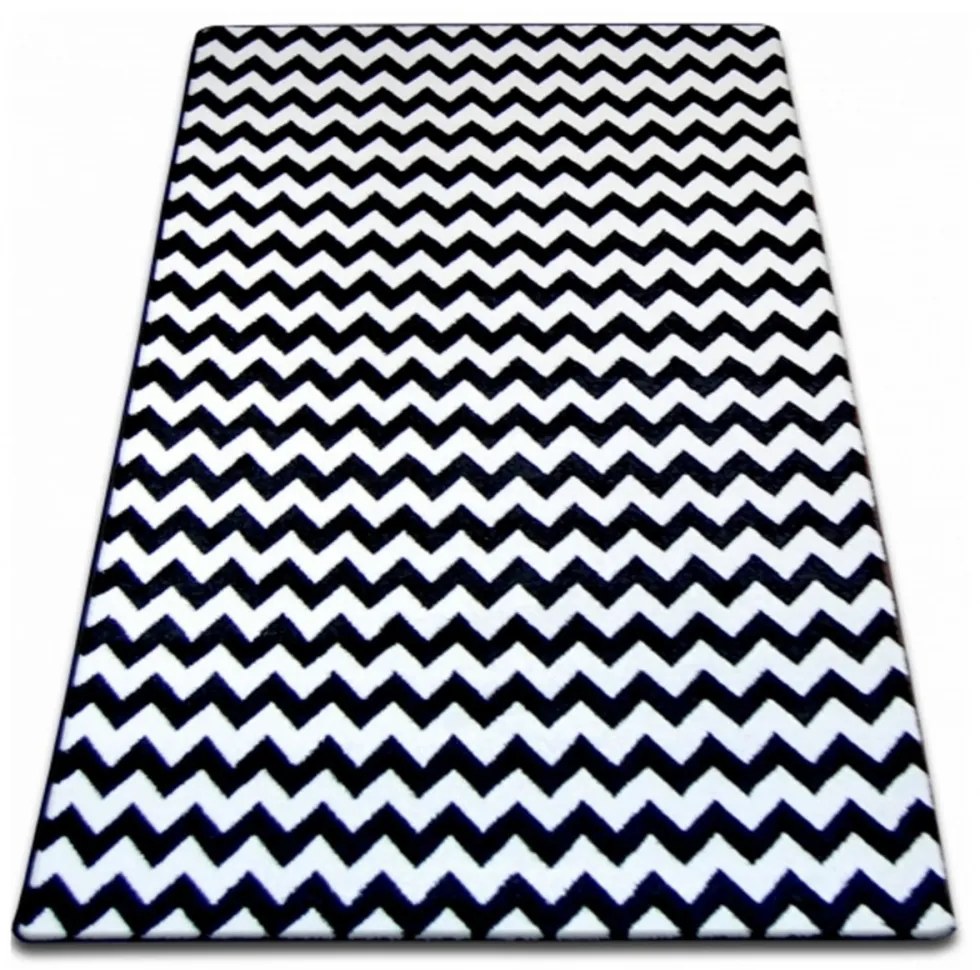 Kusový koberec Nero černobílý, Velikosti 80x150cm