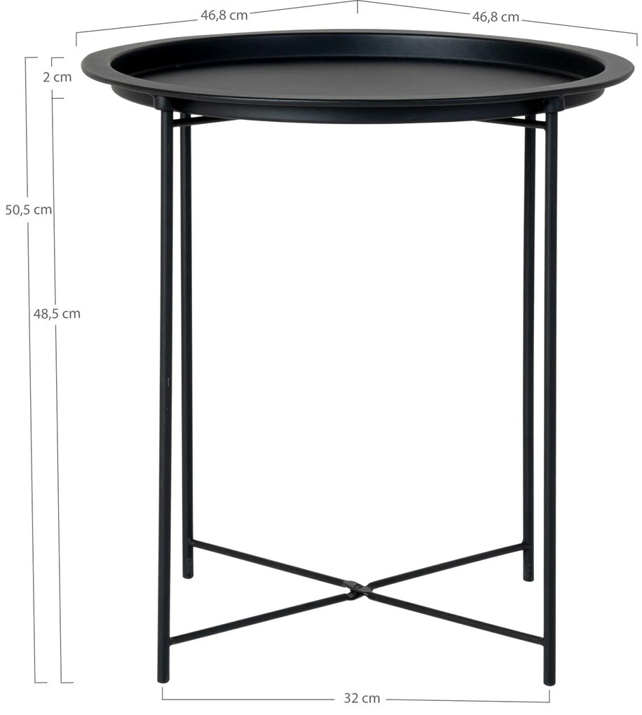 Nordic Experience Černý odkládací stolek Bowl