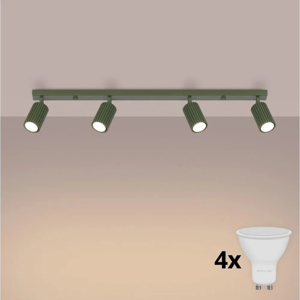Brilagi - LED Bodové svítidlo CRESTO 4xGU10/10W/230V zelená