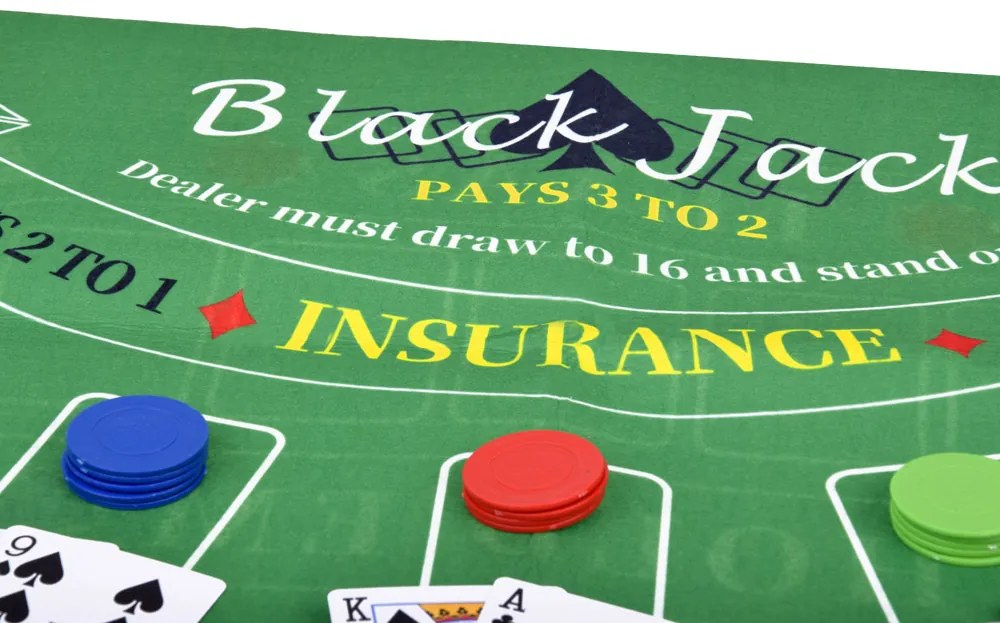 Sada karetních her 2v1 Poker & Blackjack se žetony a kartami