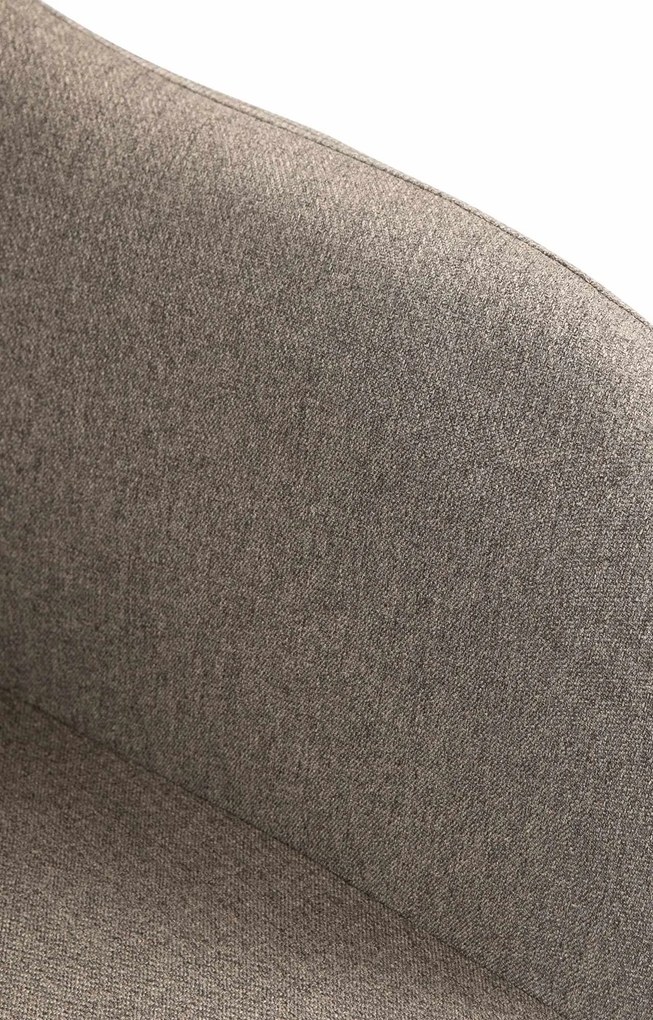 Barová židle Natoma látka chromovaná konstrukce – taupe