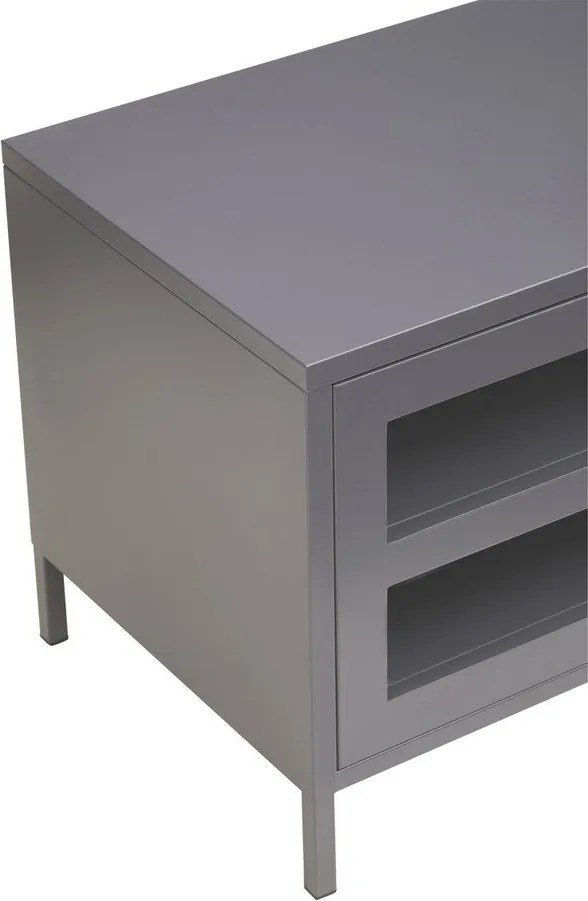 Šedý ocelový TV stolek 150x50x45 cm Acier – Premier Housewares