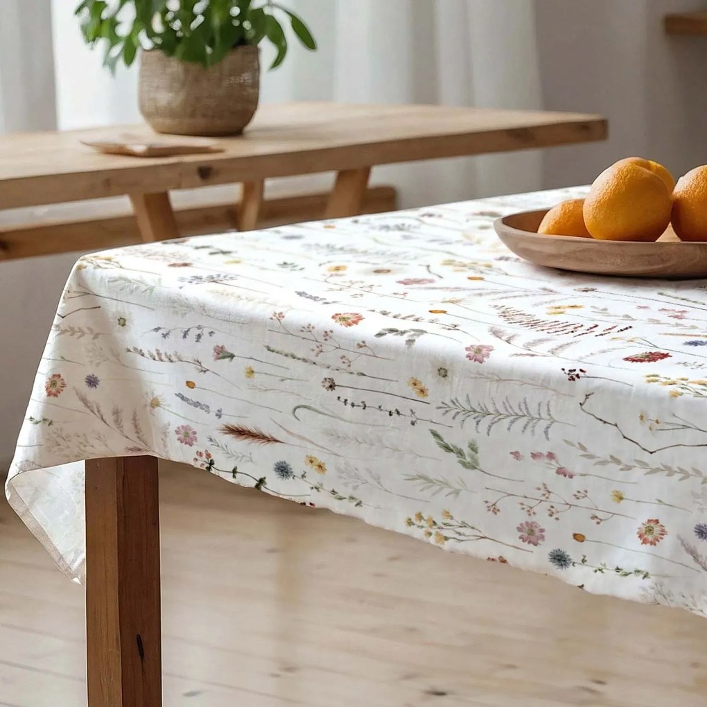 Bavlněný ubrus Boho kvítí Velikost: 85 x 85