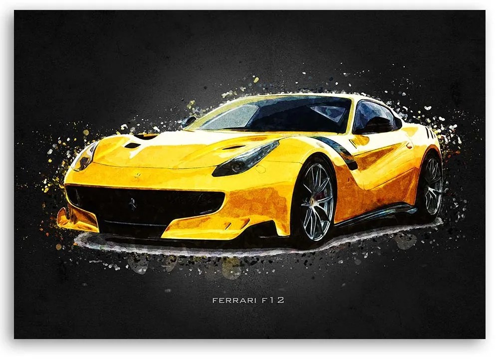 Gario Obraz na plátně Ferrari F12 - Gab Fernando Rozměry: 60 x 40 cm