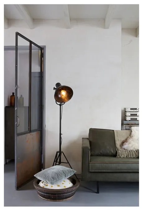 Černá stojací lampa BePureHome Spotlight