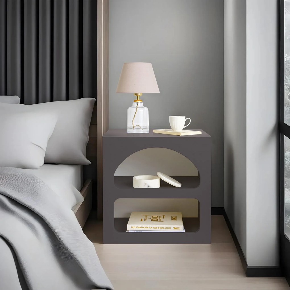 Kalune design Odkládací stolek LORIN antracitový
