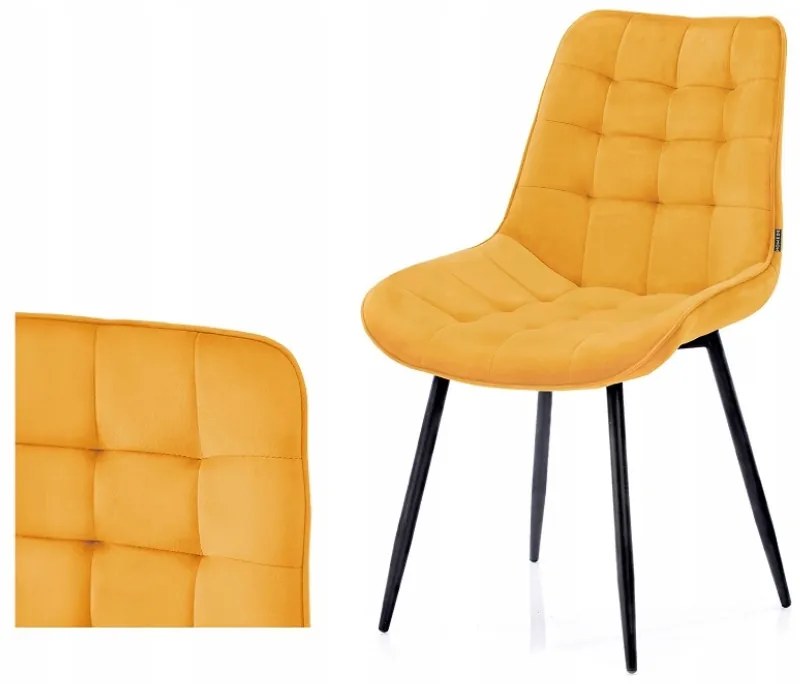 Čalouněná židle,53x43x85,více barev Barva: Hnědá