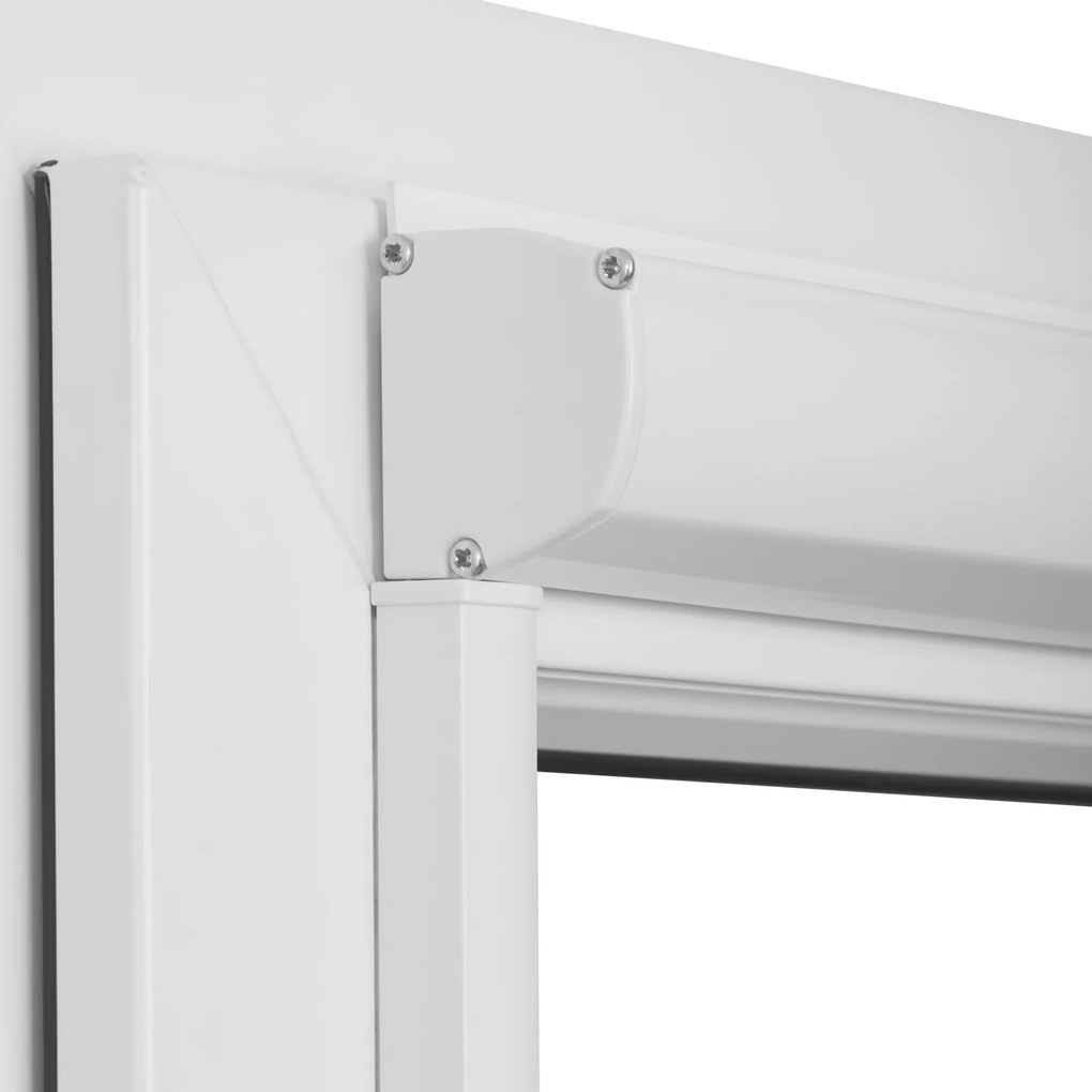 Dekodum Roleta den a noc v bílé kazetě soft, barva látky Bílá Šířka (cm): 89, Výška (cm): Balkonová (do 200 cm), Strana mechanismu: Práva