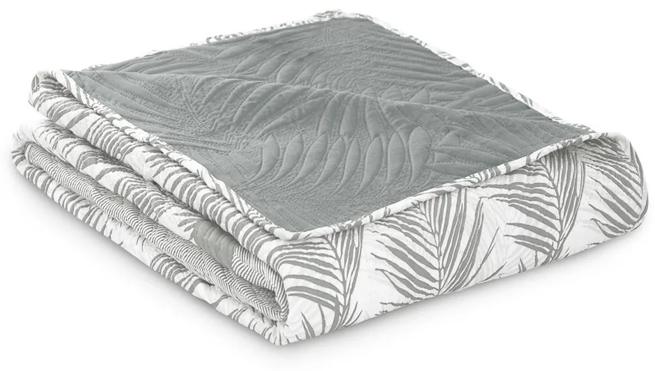 AmeliaHome Přehoz na postel Tropical Bonaire šedá, 220 x 240 cm