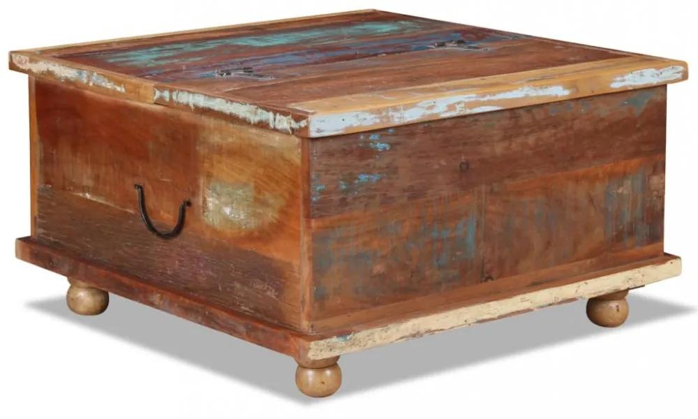 Konferenční stolek dřevo / kov Dekorhome Recyklované dřevo