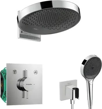 Hansgrohe Sprchový set DuoTurn E chrom / Sprchový set / Hlavová sprcha