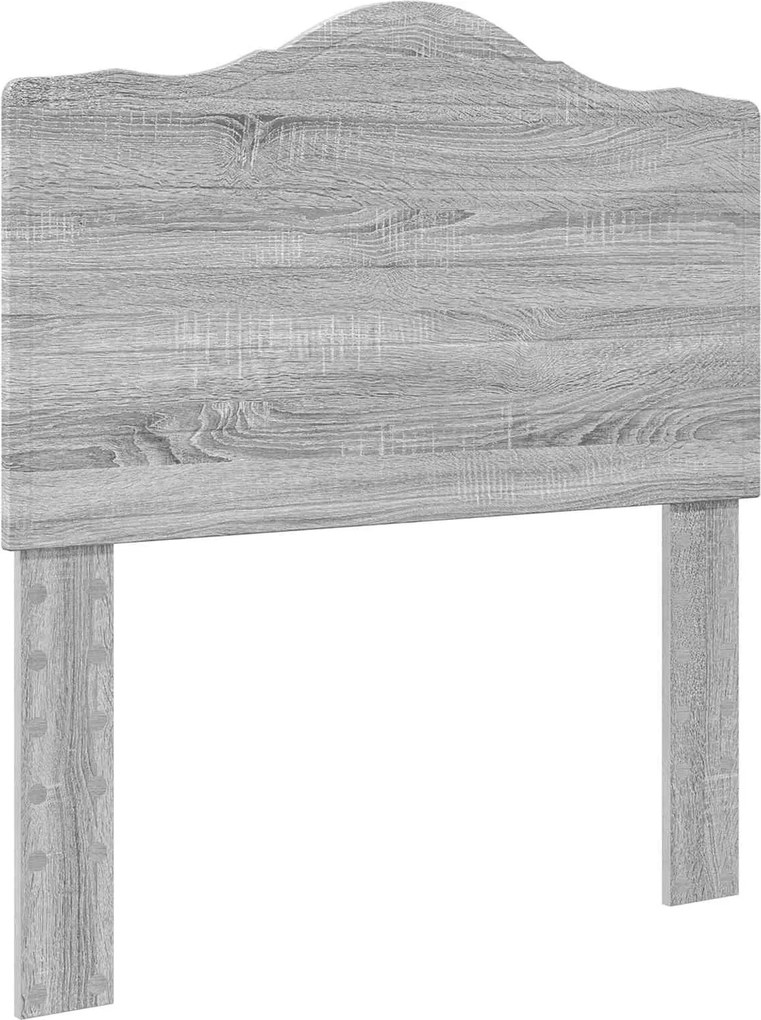 Rám postele s čelo Šedá Sonoma 90 x 190 cm Kompozitní dřevo 3413252