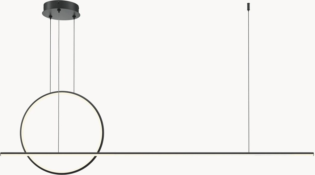 Stmívatelné závěsné LED svítidlo se změnou barvy a dálkovým ovládáním Halo