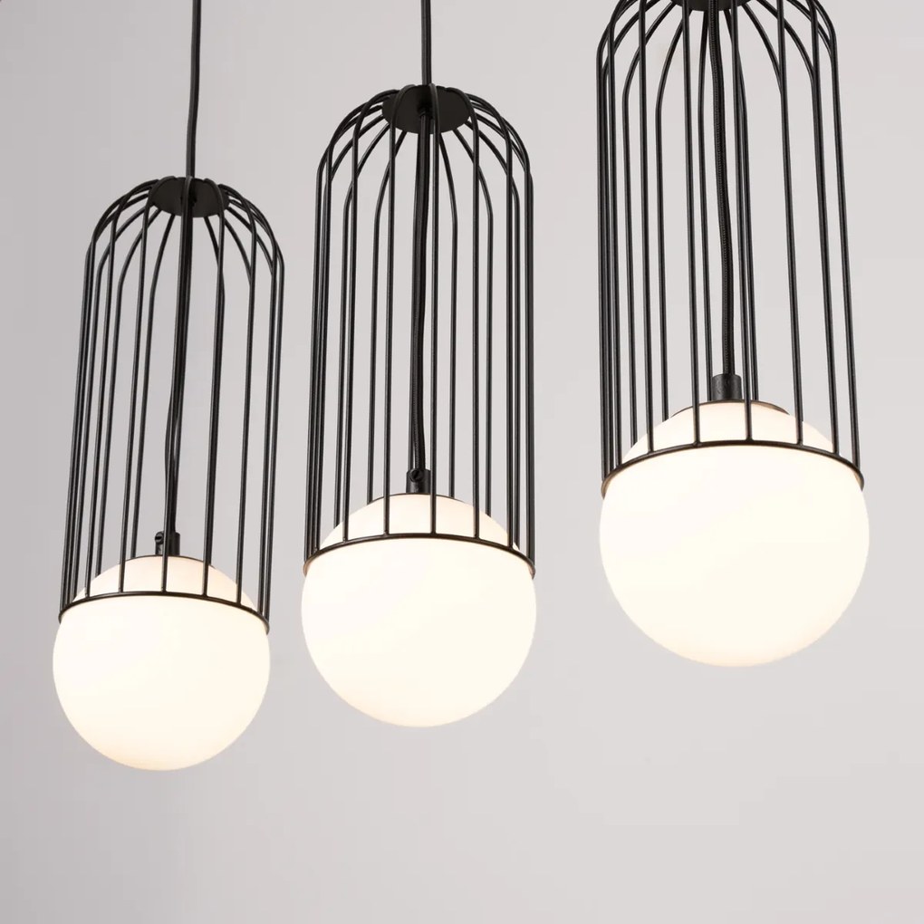 Sollux Lighting Závěsné svítidlo BRINA 3L Černá