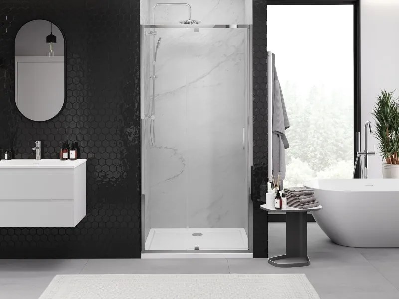 Mexen Exo sprchové dveře křídlové 105 cm, transparentní, chrom - 819-105-000-01-00