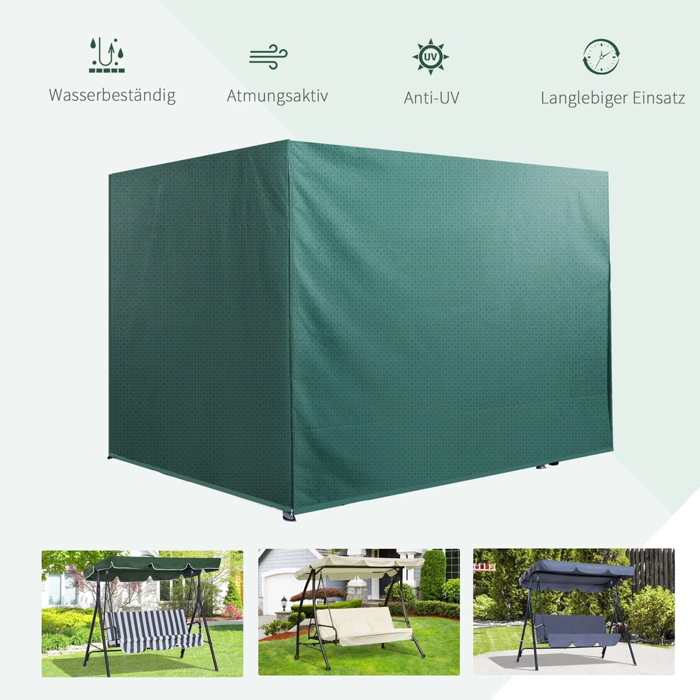 Ochranná plachta Outsunny® nepromokavá s UV ochranou 215x155x150cm pro nábytek a zahradu | Aosom.de