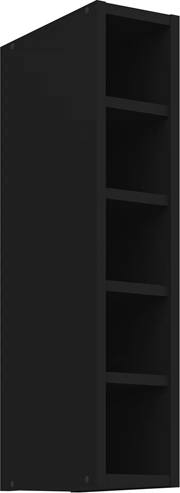 ARIA wb | horní regál 15 G-72 OTW s policemi | 15 cm | černá