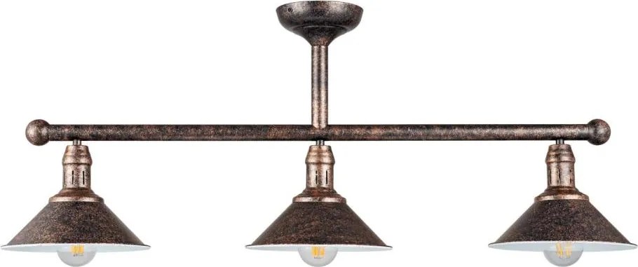 BRILAGI - Lustr na tyči FORGE 3xE27/60W/230V patina/měděná