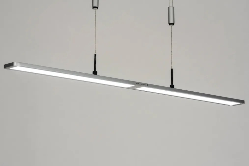 Závěsné stmívatelné LED svítidlo na lanku Neo Silver