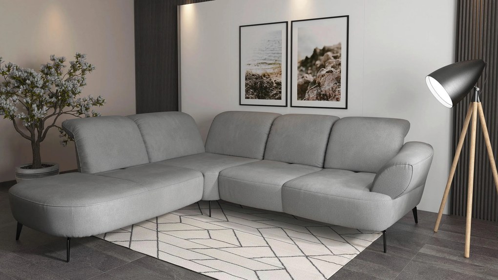 XXXLutz ROHOVÁ SEDAČKA, textil, šedá Sit & More - Sedací soupravy - 000144013278