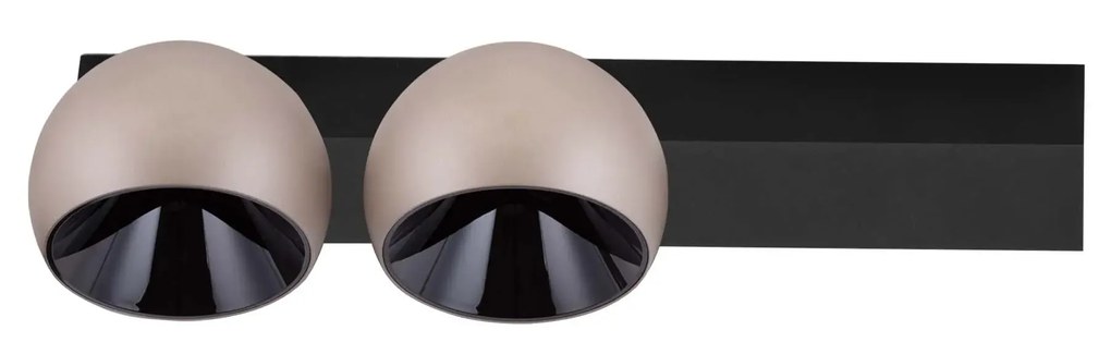 LED stmívatelné champaign zlato-černé moderní stropní svítidlo Lusa