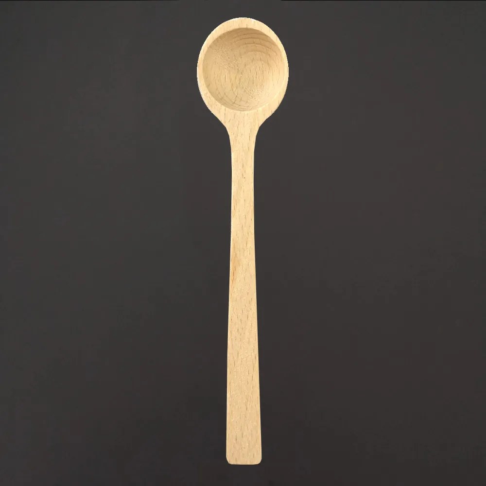 AMADEA Dřevěná lžička, masivní dřevo, 14 cm
