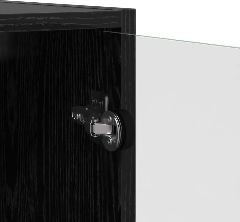 vidaXL Nástěnná skříňka se skleněnými dvířky 102x37x35 cm [882921] Barva: Bílá