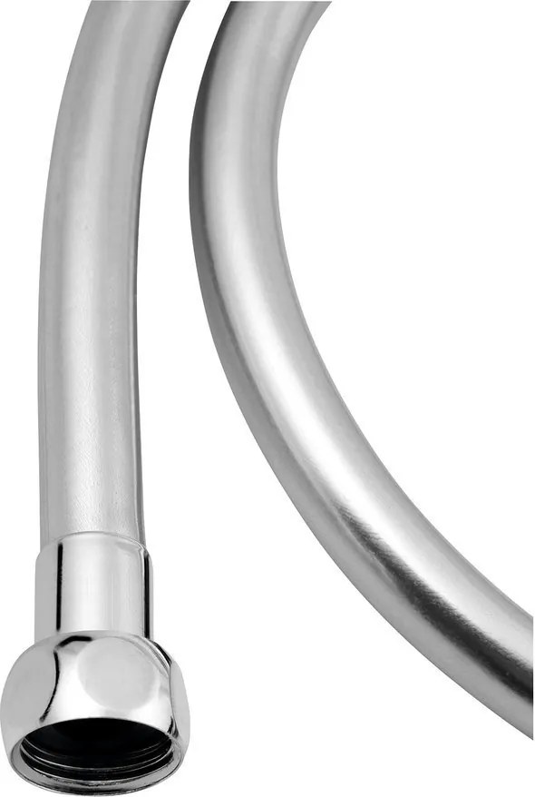 Sapho Sapho, SOFTFLEX hladká plastová sprchová hadice, 100cm, stříbrná/chrom, 1208-05