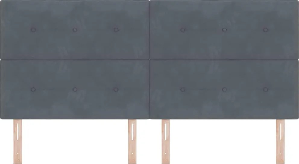 Čelo postele Tmavě šedá 200 cm samet 3337868