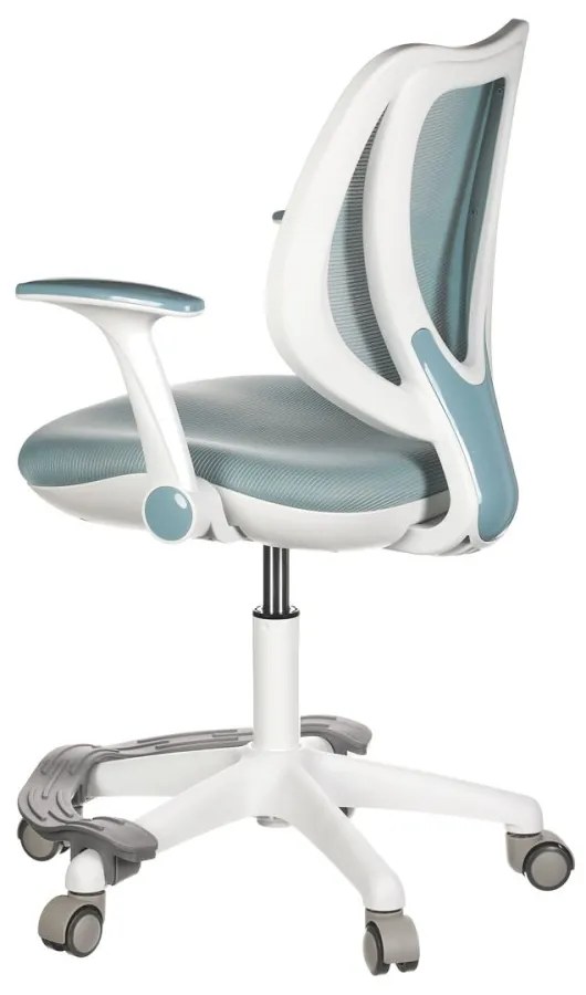 Autronic Dětská židle na kolečkách STARLIGHT — síťovina Modrá