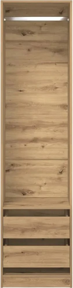 Šatní skříň dub artisan 50 x 50 x 200 cm kompozitní dřevo 3318629