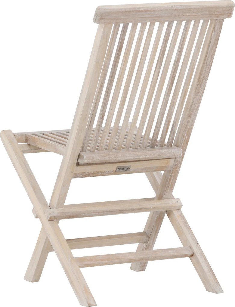 Zahradní jídelní židle Keňa – bílá / šedá – 47 cm