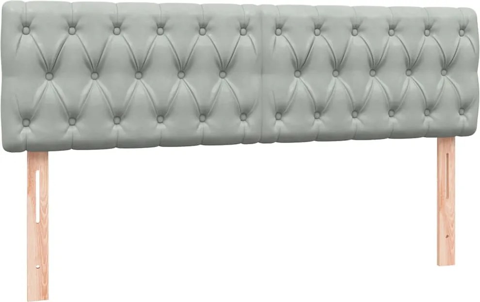 Box spring postel s matrací a LED světle šedá 160x210 cm samet 3317175