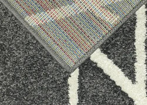 Koberce Breno Kusový koberec PORTLAND 2605/RT4Z, Šedá, Vícebarevné, 67 x 120 cm
