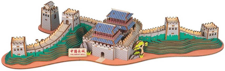 Woodcraft construction kit Woodcraft Dřevěné 3D puzzle Velká čínská zeď