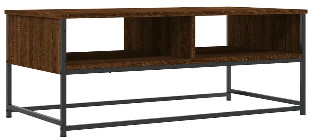 Konferenční stolek hnědý dub 100 x 51 x 40 cm kompozitní dřevo - Default Title