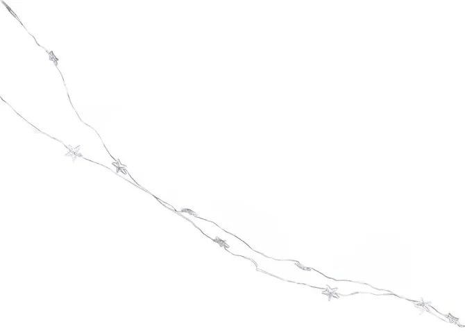 STAR LIGHTS LED Světelný řetěz drátěné hvězdy s USB 50 světel