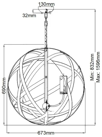 Hinkley HK-CARSON-5P - Venkovní lustr na tyči CARSON 5xE14/40W/230V IP44