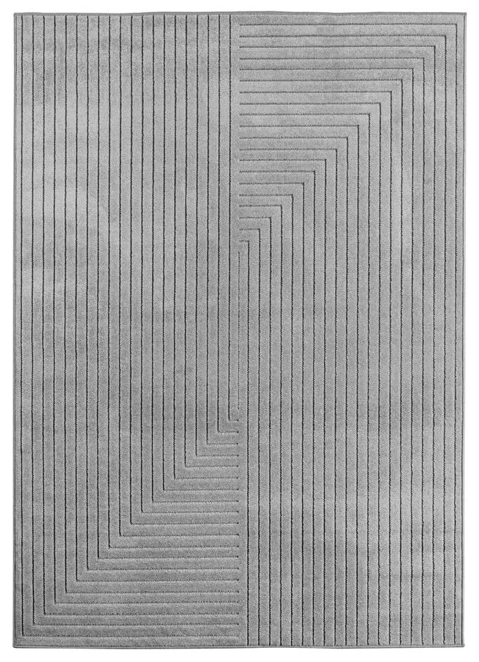 Šedý vnitřní a venkovní běhoun 80x250 cm Nova 1202 – Ayyildiz Carpets