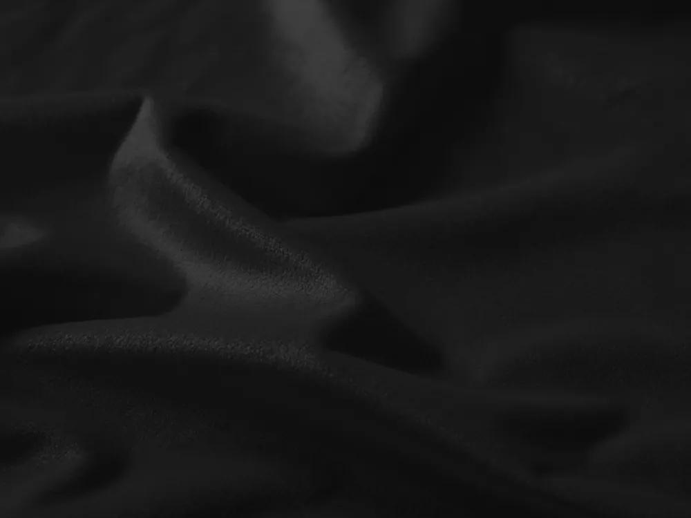 Biante Sametový čtvercový ubrus Velvet Premium SVP-023 Černý 40x40 cm