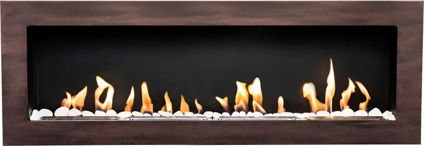 BIO FLAME biokrb Easy L Open Patina Hnědá 115x40 cm