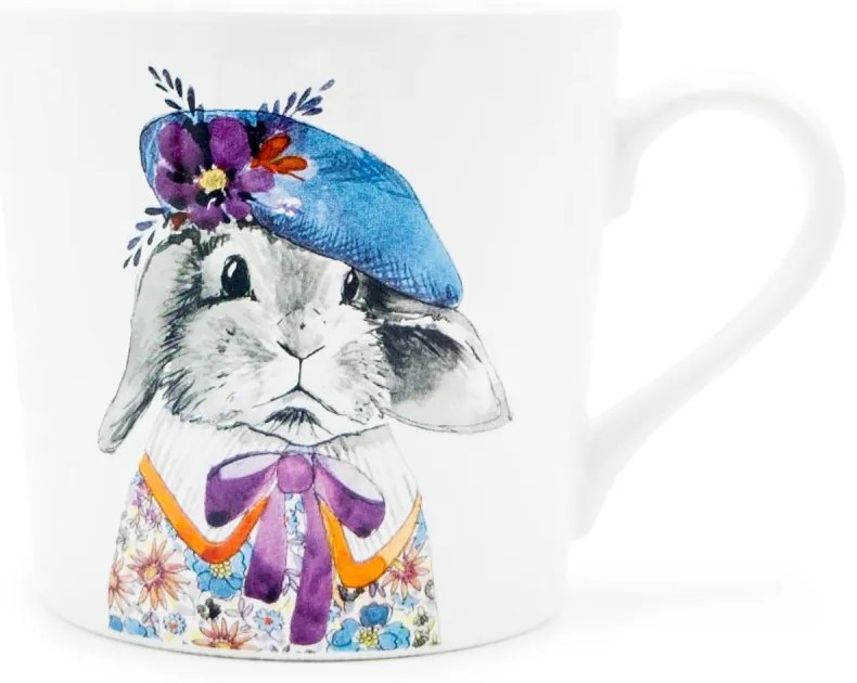 Porcelánový hrnek Králík elegán, 380 ml – s pohádkovým motivem králíka