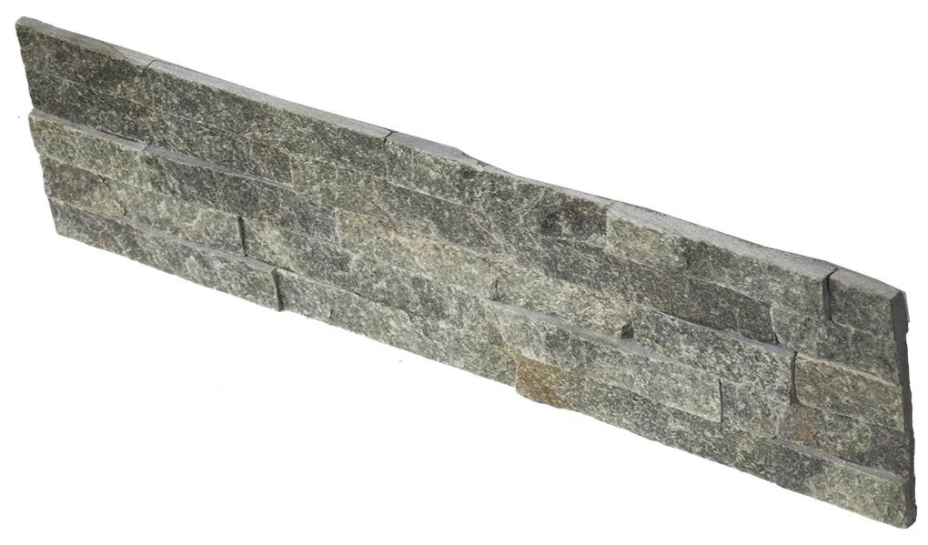 ALFIstyle Kamenný obklad, kvarcit ŠEDÝ, 15x60 cm