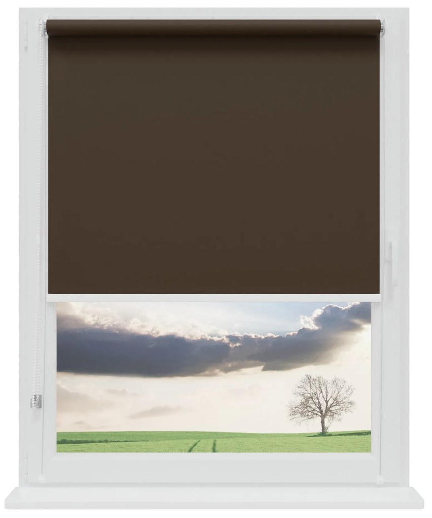 Zatemňující roleta neinvazivní Wenge 96x220 cm