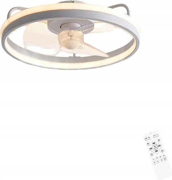 Stropní Ventilátor Baerolc Stropní Svítidlo 50 CM Led Lustr S Dálkovým Ovládáním
