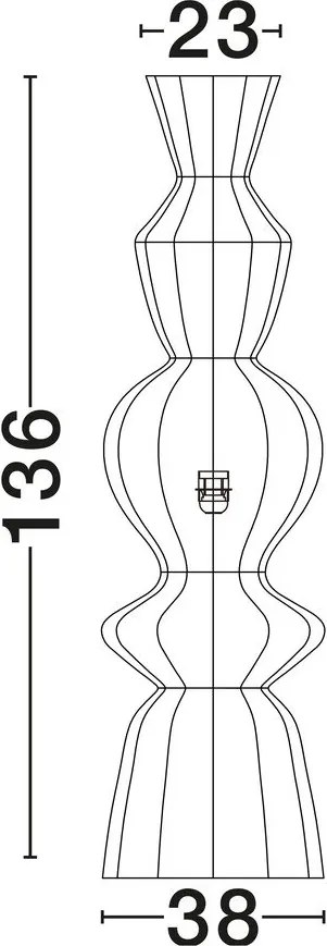 Matně černá provazová stojací lampa (výška 136 cm) Breena – Nova Luce